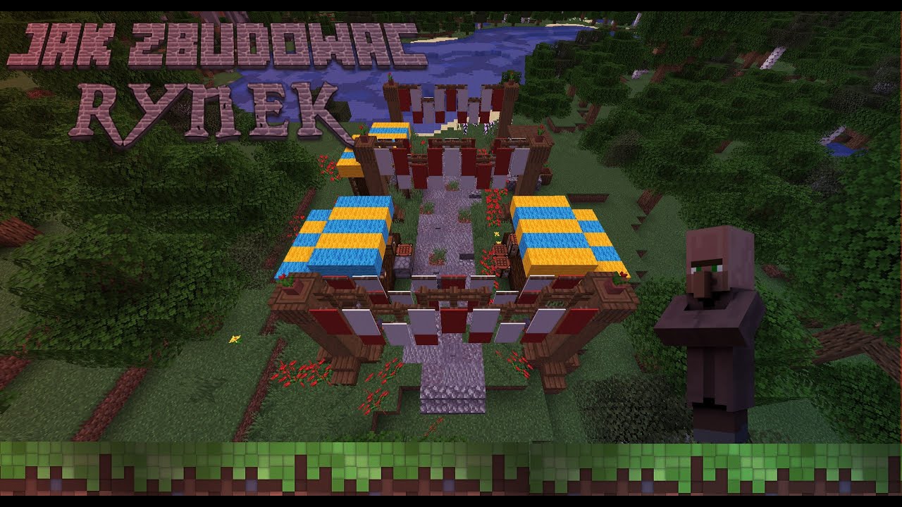 Minecraft Jak zbudować: średniowieczny rynek - tutorial - YouTube