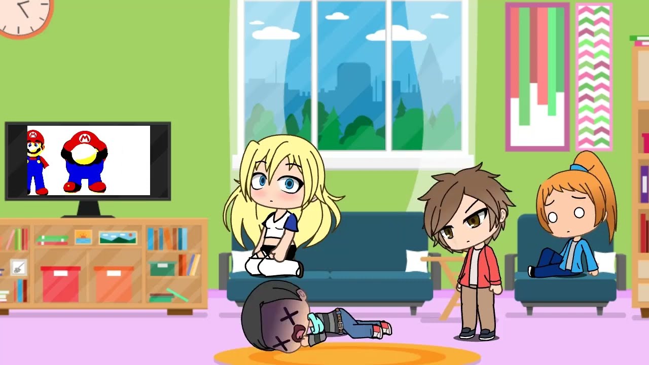 Nace and friends react to Mario reacts to Nintendo Memes 2 (Gacha Life ...