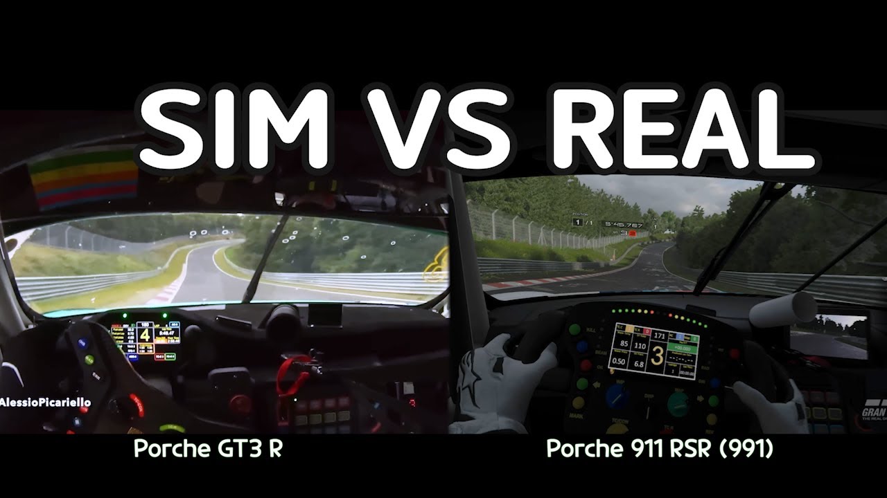 SIM RACING VS REAL(POV) in nurburgring -심레이싱 VS 리얼레이싱 뉘르부르크링 주행 비교 영상 ...