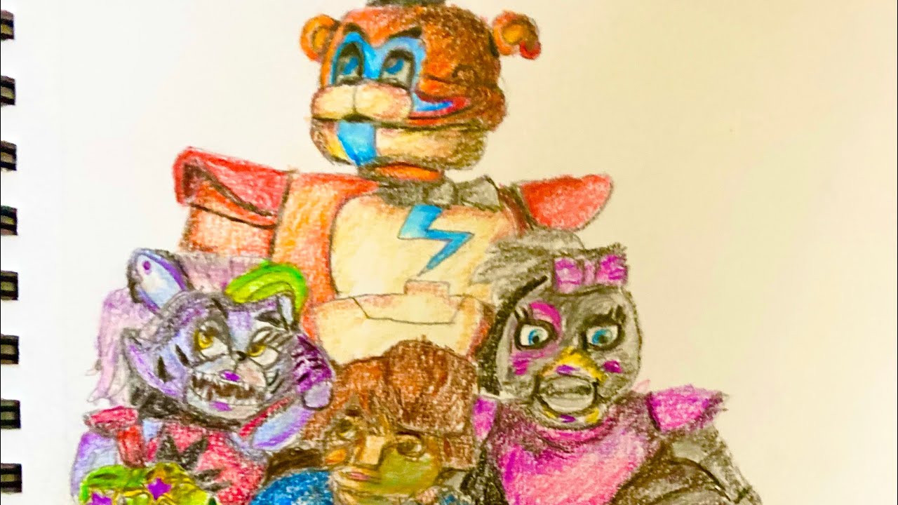 Coloring my security breach drawing - YouTube