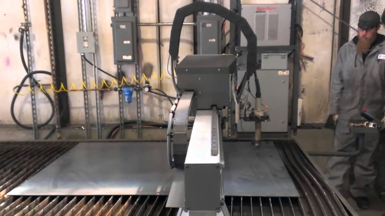 multicam plasma 1000 125AM Hypertherm - YouTube