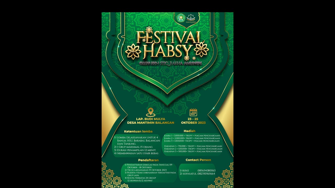 [LIVE] FESTIVAL HABSYI BERSAMA MAHASISWA KKN STIQ RAKHA AMUNTAI TAHUN ...