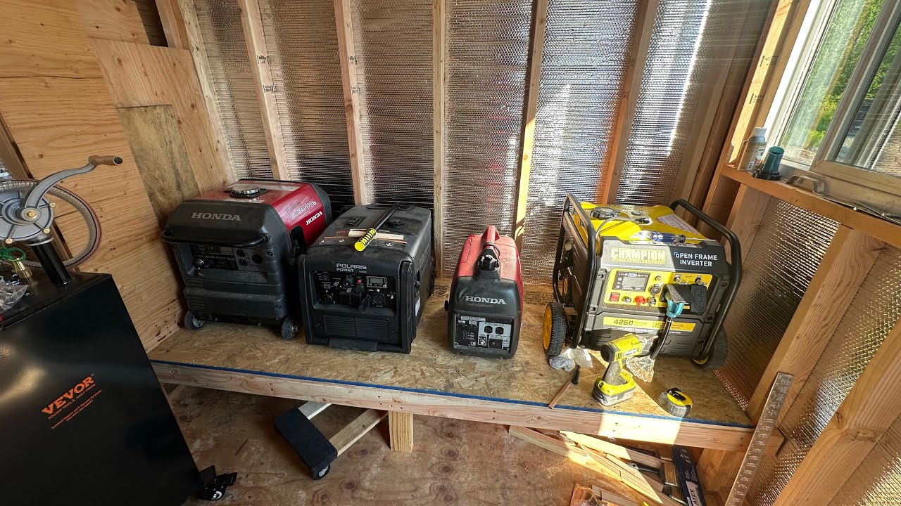 Alaska generator sheds all but complete. - YouTube