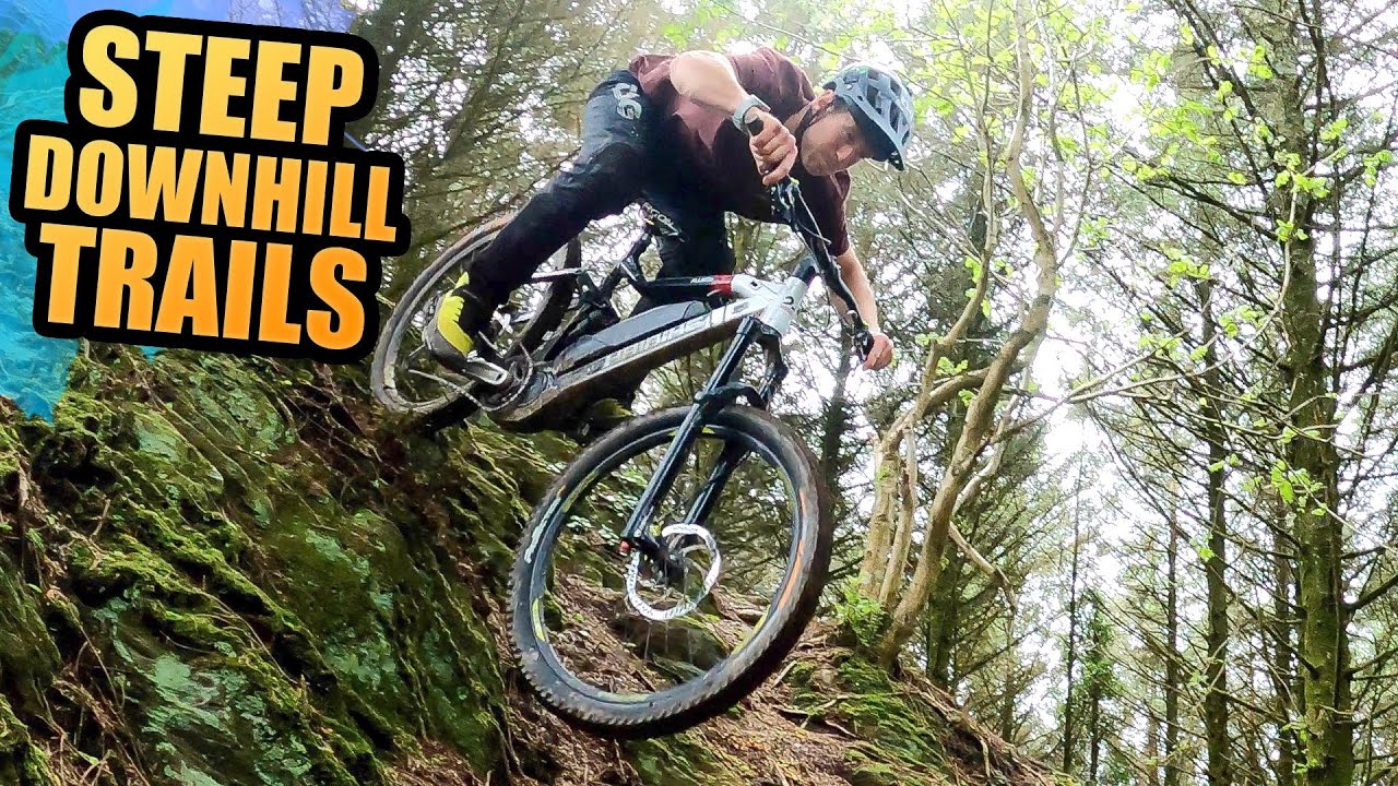 RIDING AND SLIDING DOWN STEEP MTB DOWNHILL TRAILS - ROAD TRIP EP3 - YouTube