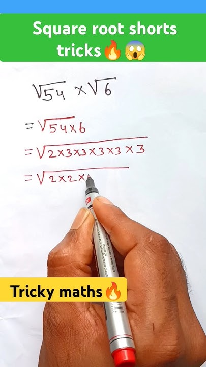 Square Root tricks🔥||😱#squaretrick #mathstricks #viralvideo #shortvideo #shorts - YouTube