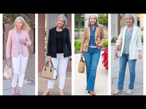 FASHION CLOTHING FOR WOMEN AGED +50 +60 YEARS +70 YEARS + 80 YEARS CLOTHING COMBINATIONS FOR LADIES