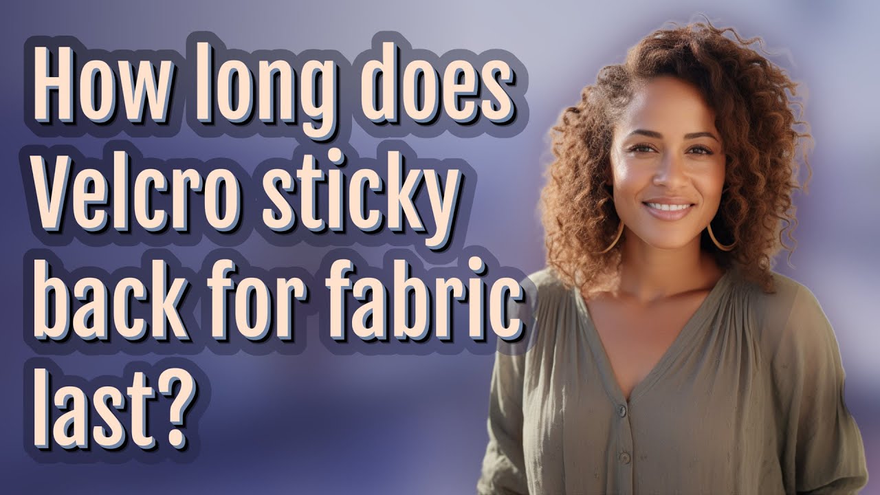 How long does Velcro sticky back for fabric last? - YouTube