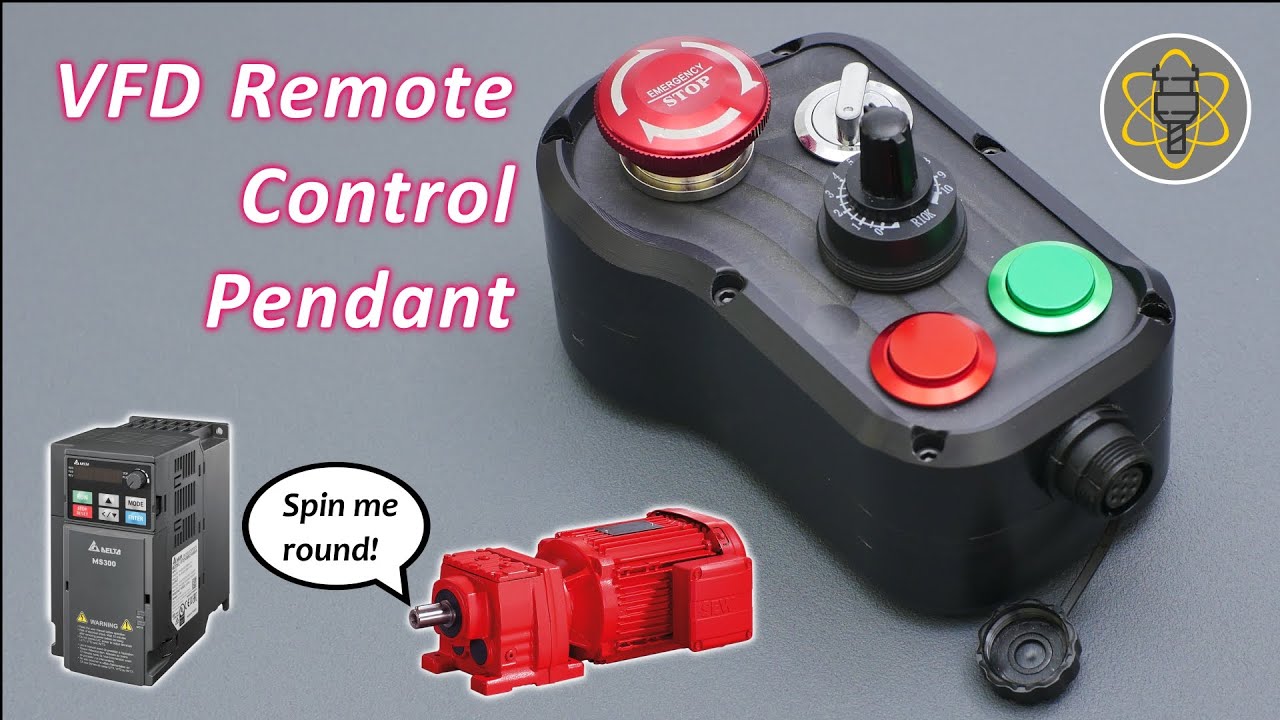 Making a custom VFD remote control pendant - YouTube