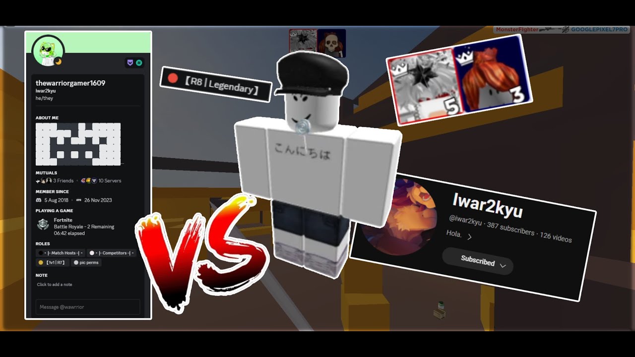 1v1ing The Best Roblox Arsenal Players - Ep 7 (Warrior/Former R8) - YouTube