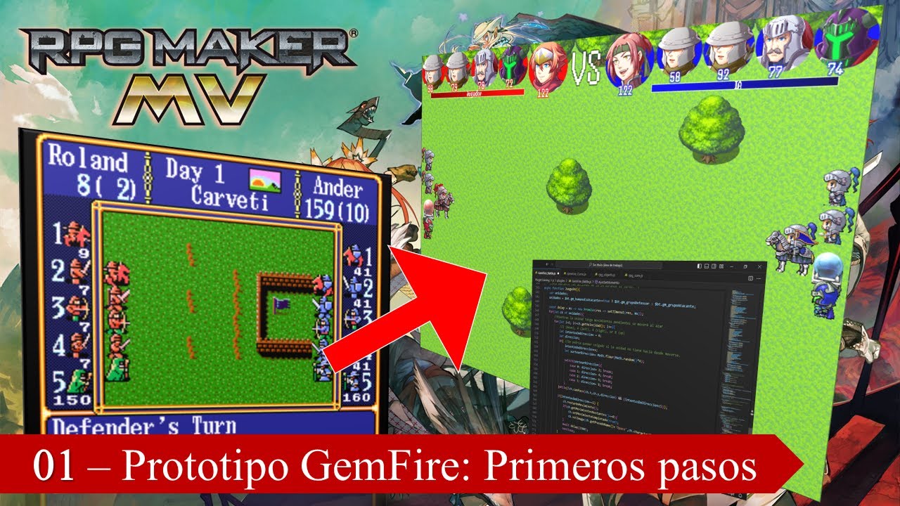 01 - RPG Maker y GemFire: creando juego de estrategia por turnos - YouTube