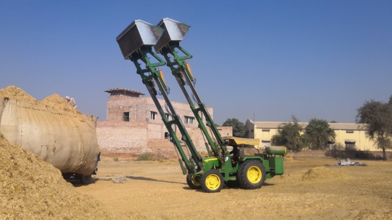 Big front loader johndeere - YouTube