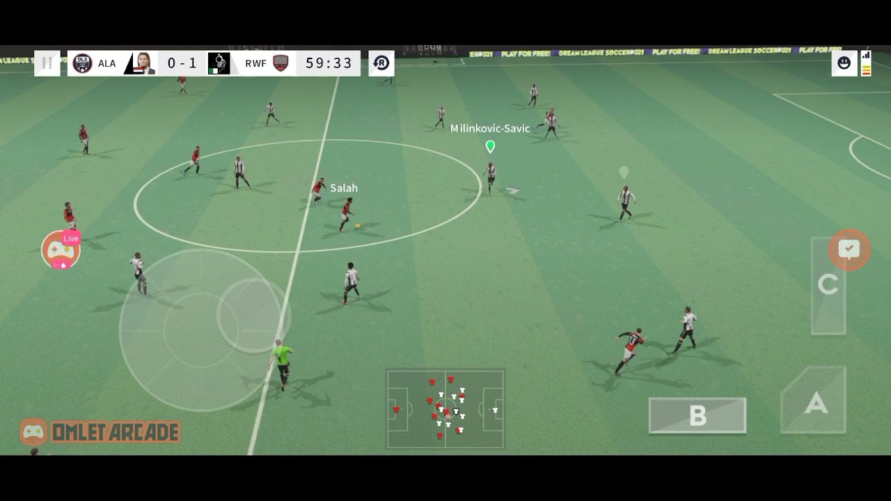 match live game DLS 21 - YouTube