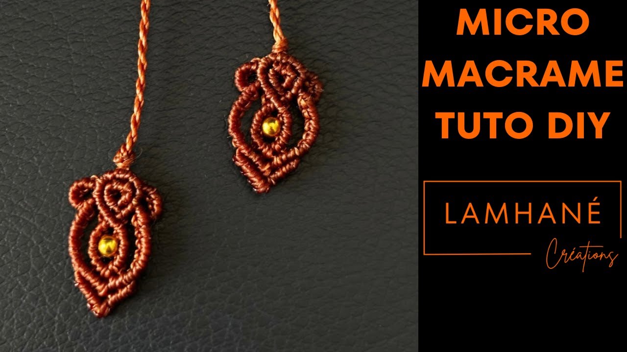 Tuto Micro-Macramé DIY : Technique "Finition de Cordons de Collier" - YouTube