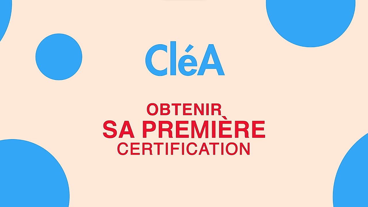 Réussir son parcours de formation : CléA - YouTube