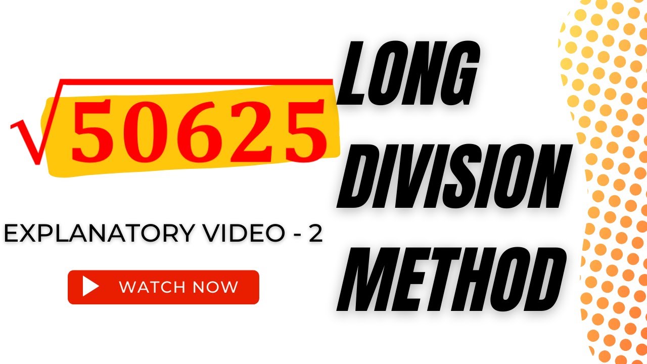 Squareroot Of A Number Long Division Method Part 2 Animated Youtube 5687