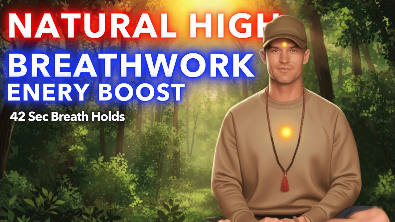 Natural High ⚡ Breathwork Energy Boost | 45 Sec Breath Holds - YouTube