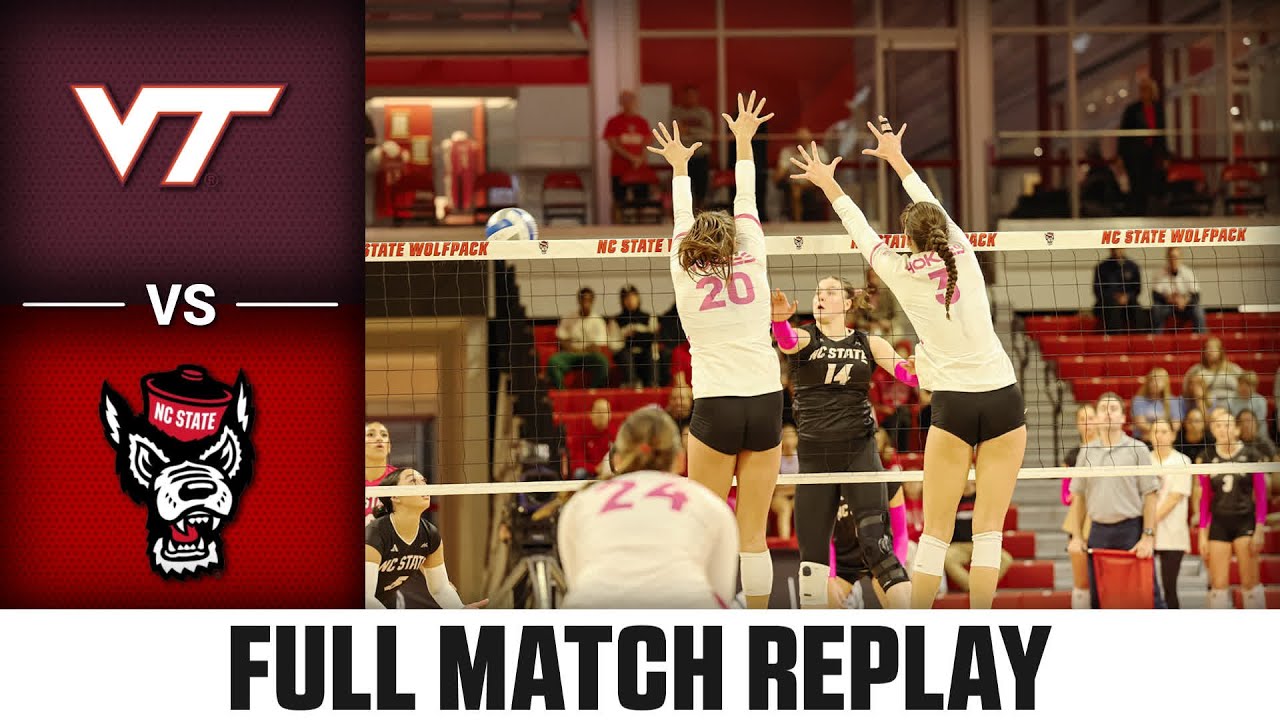 Virginia Tech vs. NC State Full Match Replay | 2023 ACC Volleyball ...