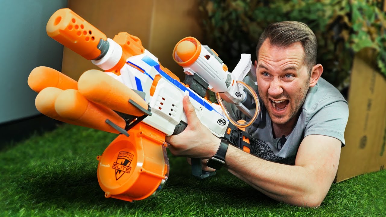 NERF Build Your Fort Challenge! - YouTube