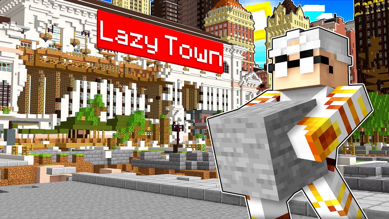 Wir renovieren LAZY TOWN (SEHR SCHWIERIG) Youtuber Insel Minecraft ...