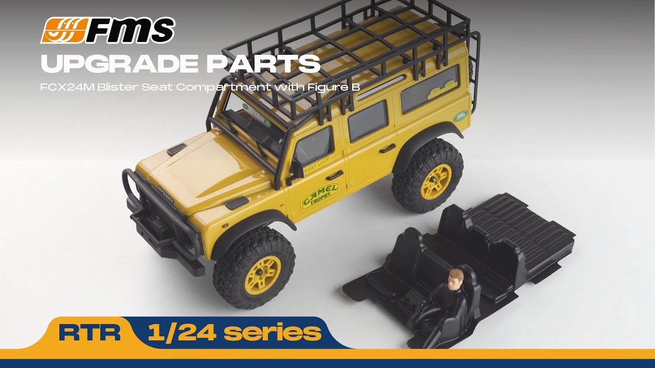 Upgrade Parts - FCX24M Blister Seat Compartment with Figure B - YouTube