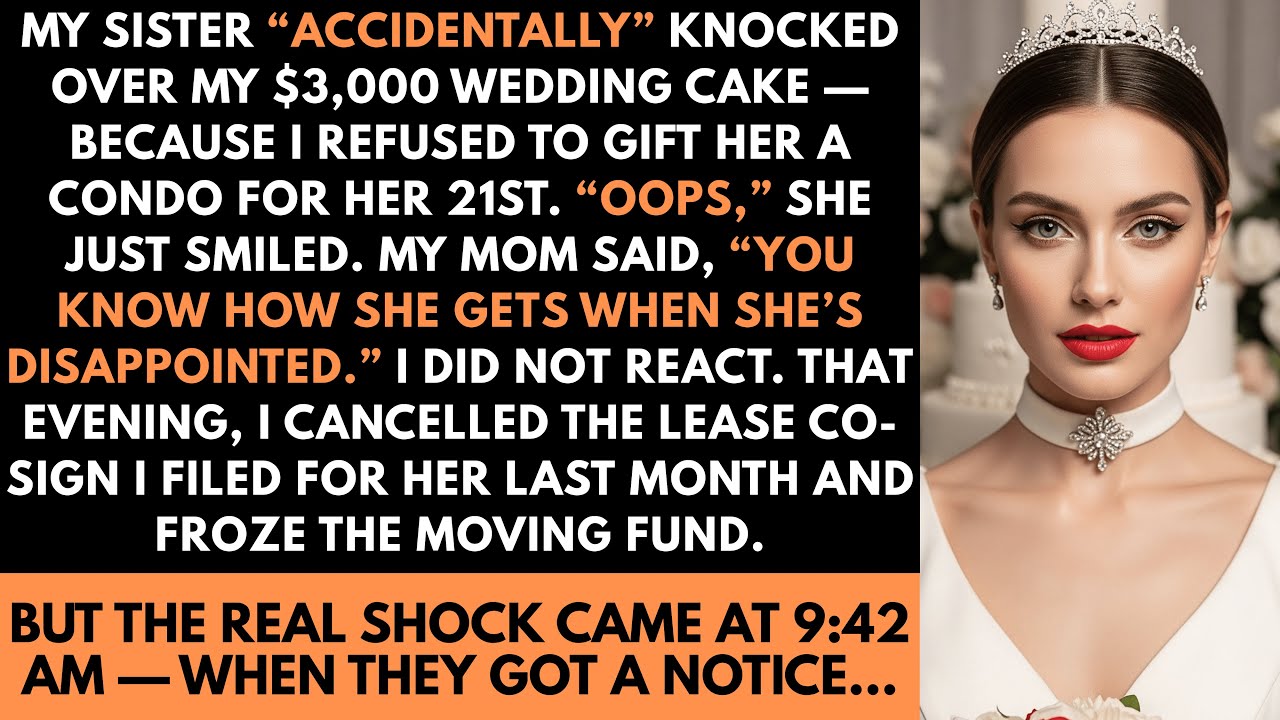 My Sister “Accidentally” Knocked Over My $3,000 Wedding Cake — Because ...