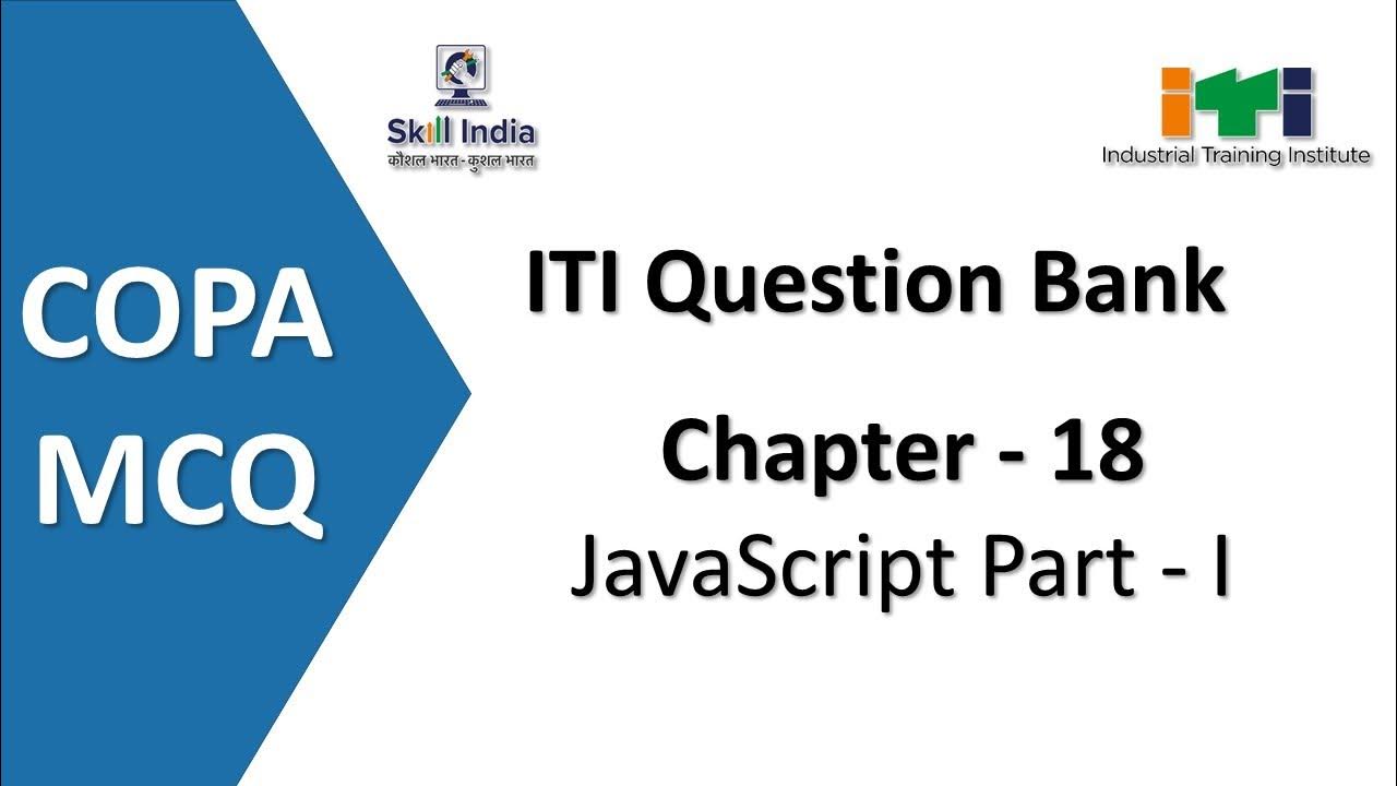 18. JavaScript Part - 1 | ITI COPA MCQ | Question Bank | #copamcq - YouTube