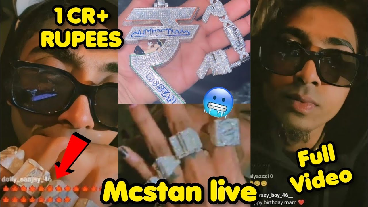 Mc Stan live! New jewellery ice 🥶 1CR Ruppes 💯🔥 birthday surprise ...