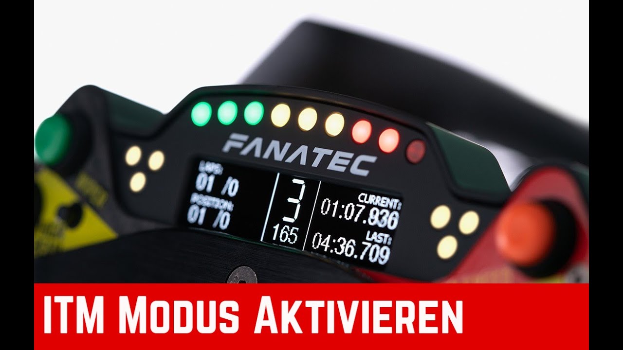 Fanatec Display am Button Module - Legacy und ITM-Modus Tutorial - YouTube