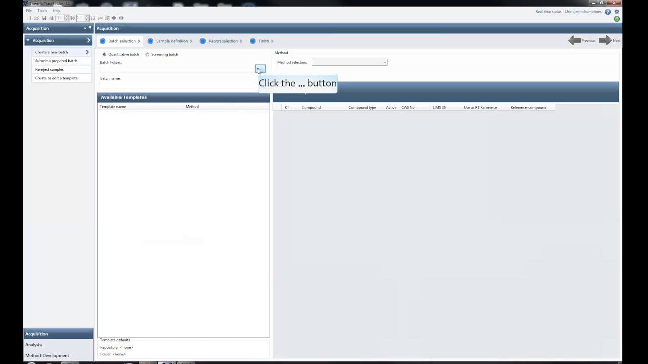 Setting up and instrument method per row - YouTube