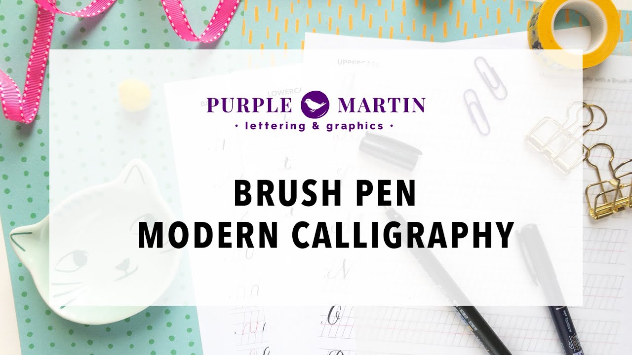 Brush Pen Modern Calligraphy Promo - YouTube