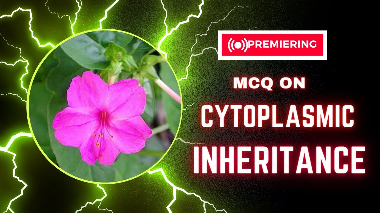 MCQ on Cytoplasmic inheritance | Mitochondrial Inheritance | Maternal ...