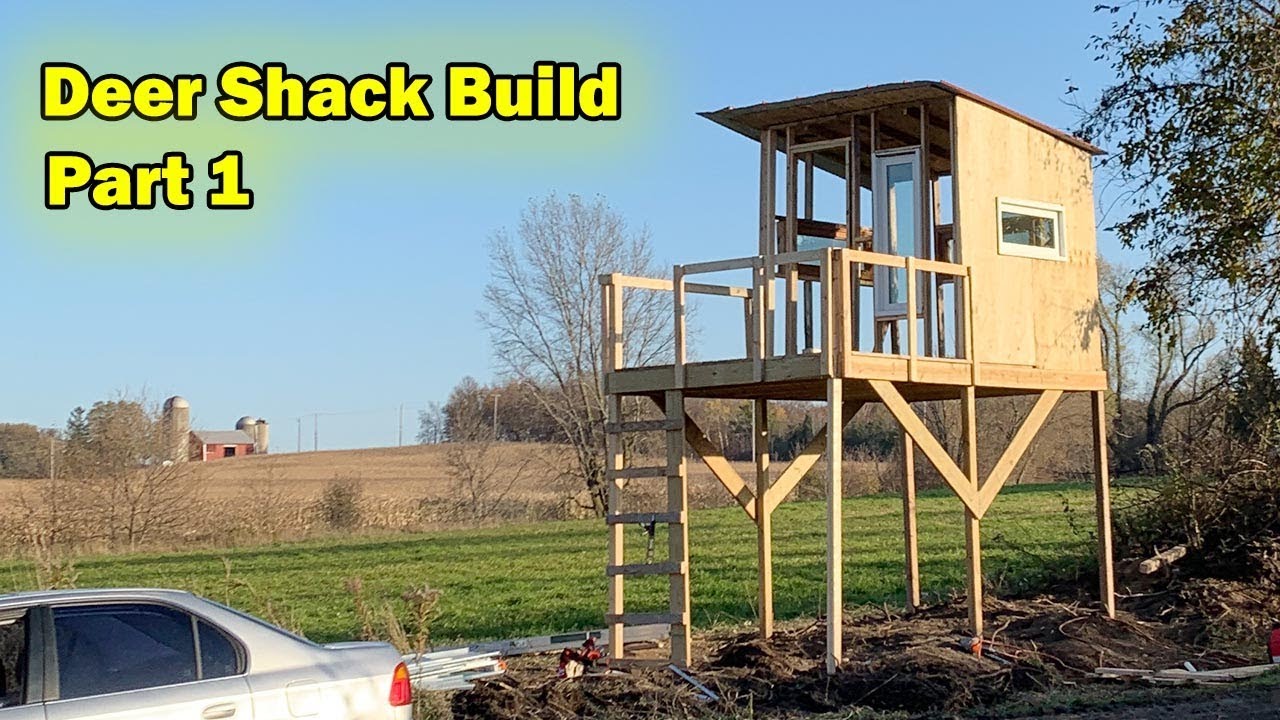 Deer Hunting Shack Build Timelapse Part 1 YouTube deer-hunting-shack-build-timelapse-part-1-youtube