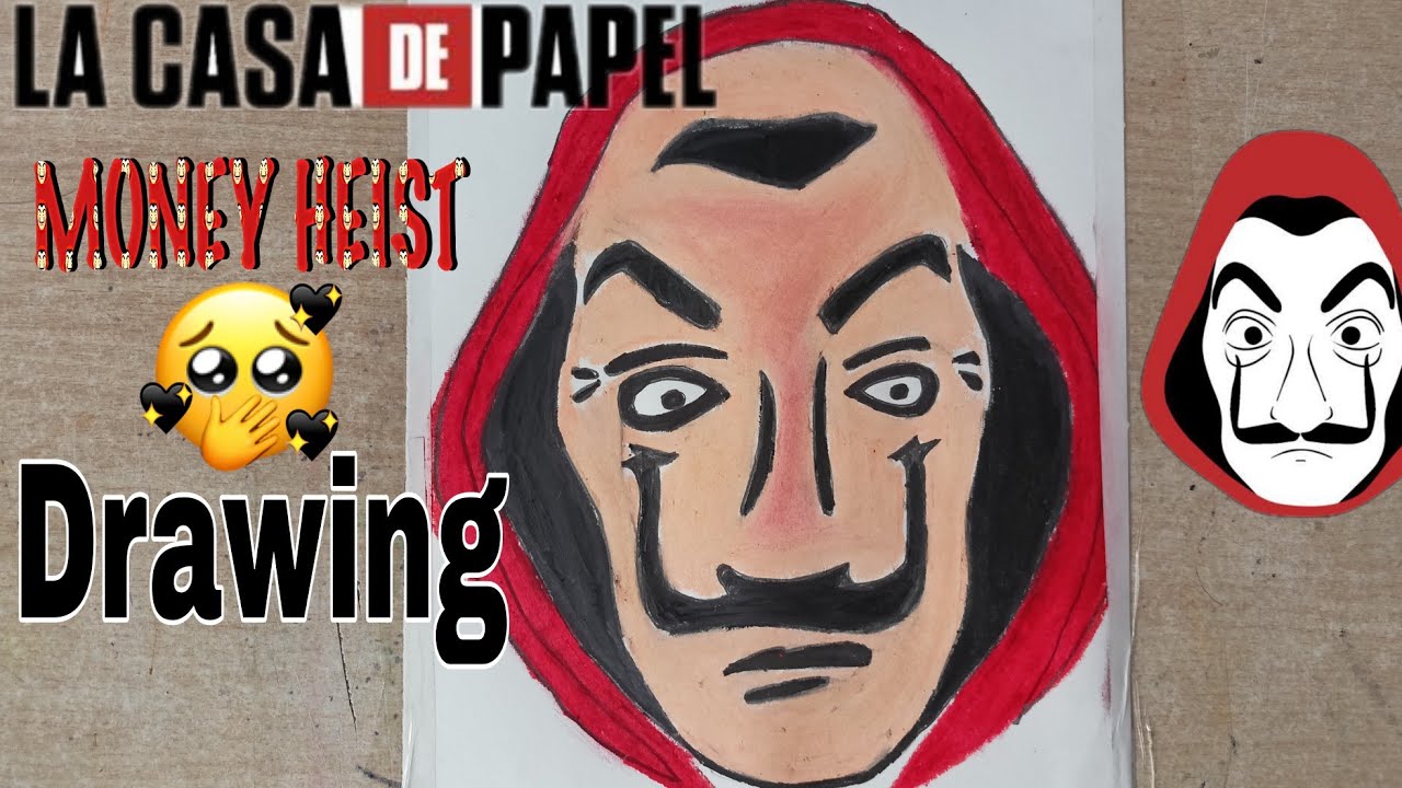 how to draw money Heist drawing |Nice Arts - YouTube