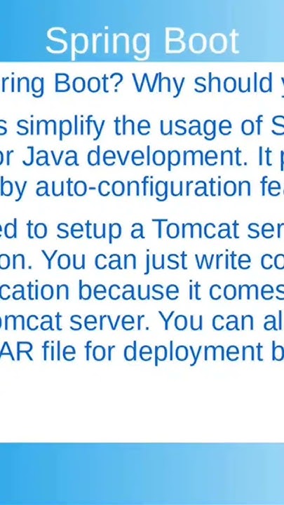 Spring Boot Interview Questions | Spring Boot Tutorial | Spring Boot | Spring... - YouTube