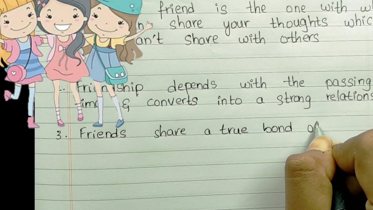 10 lines essay about friendship day|Friendship day points in english ...