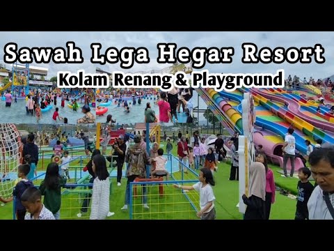 Kolam Renang dan Playground Sawah Lega Hegar Resort Garut - YouTube