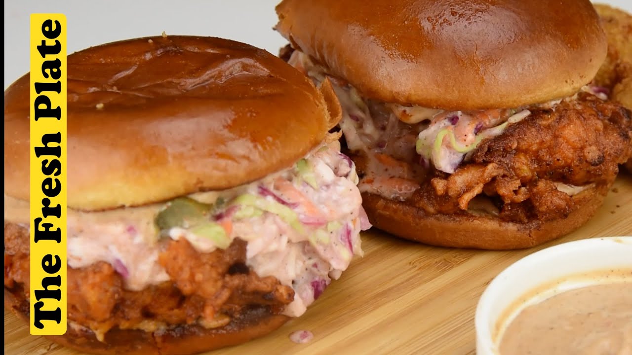 Nashville Hot Chicken Burger - How to Make Crispy Nashville-Style Fried ...