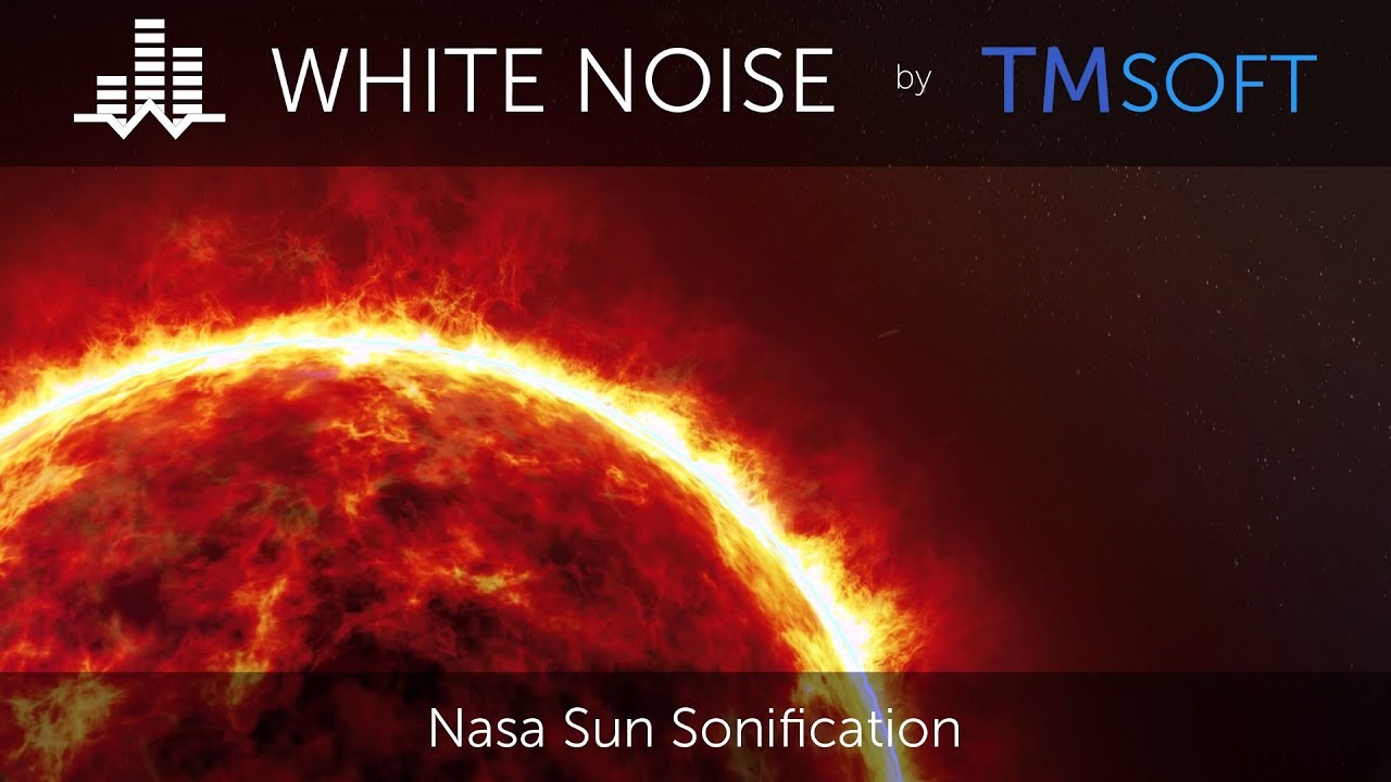 Nasa Sun Sonification - 1 Hour Relaxing Space Sound with Sun Animation ...