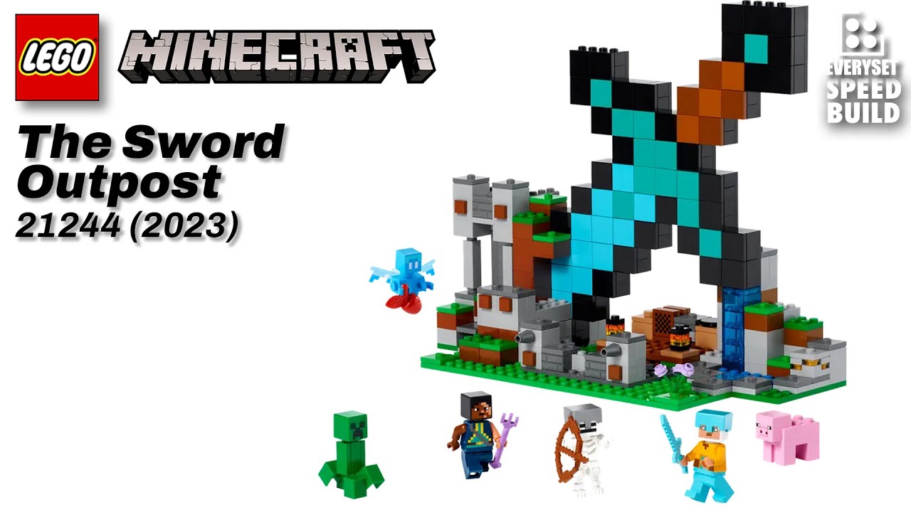 LEGO Minecraft - The Sword Outpost - 21244 Speed Build - YouTube