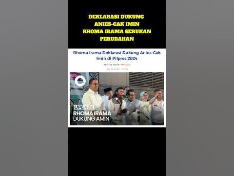 Rhoma Irama Deklarasi Dukung Anies Cak Imin di Pilpres 2024 #rhomairama #aniesbaswedan #memes ...