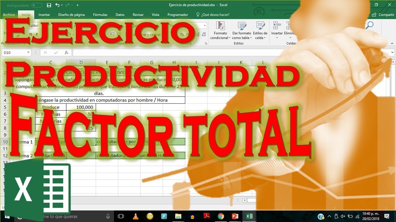Ejercicio de Productividad de Factor Total | Productividad Aplicada ...