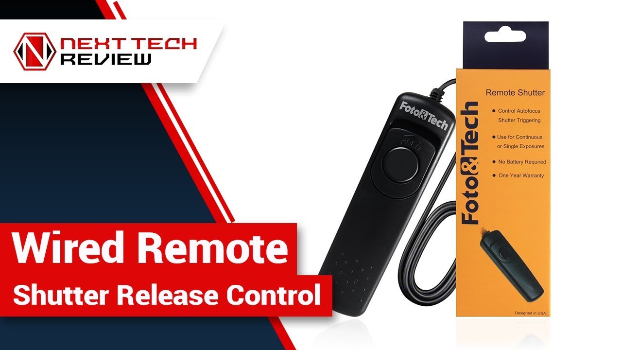 Wired Remote Shutter Release Control Product Review – NTR - YouTube