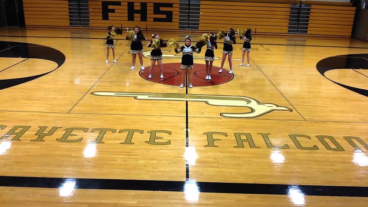 2015 Fayette High School Basketball Cheerleading Squad - YouTube