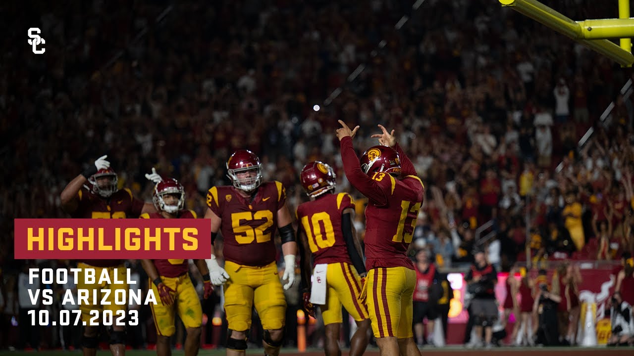 Football - USC 43, Arizona 41 (3OT): Highlights (10/7/23) - YouTube