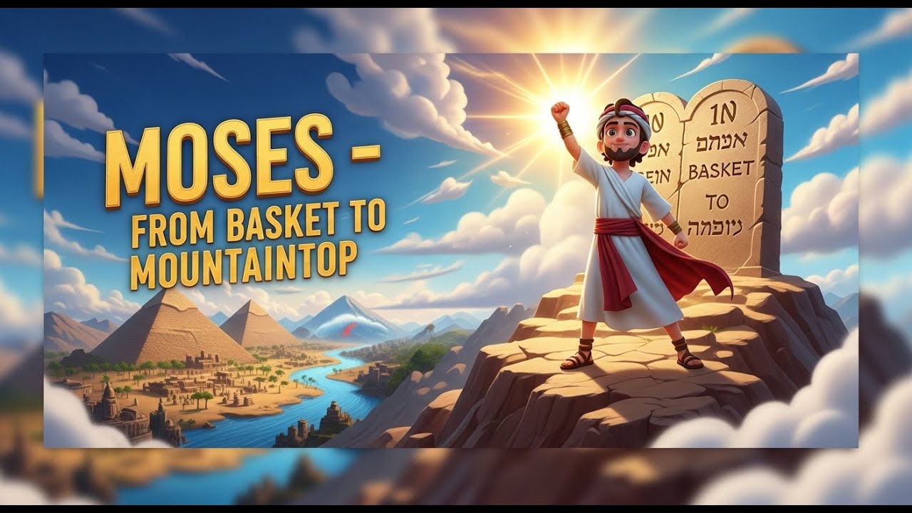 Moses – From Basket to Mountain top | Bible Story for Kids & Adults ...