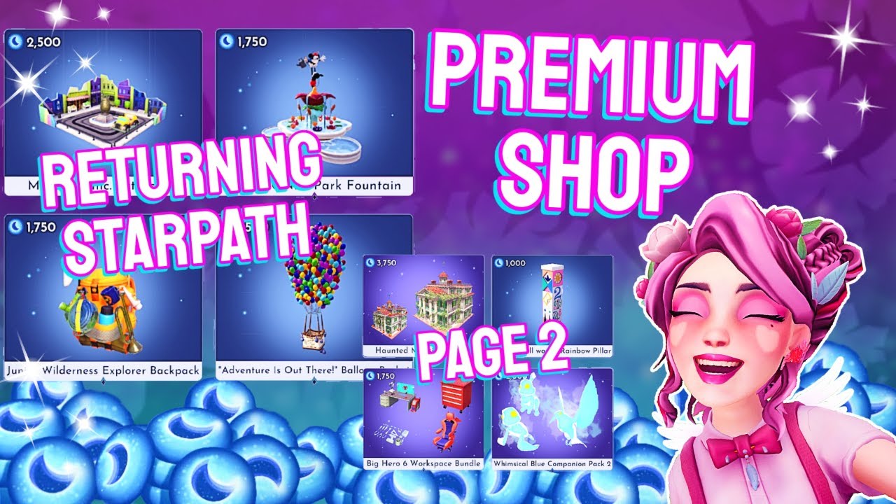 MORE LEAKED Items In the Premium Shop and RETURNING Star Path Items Disney Dreamlight Valley ...