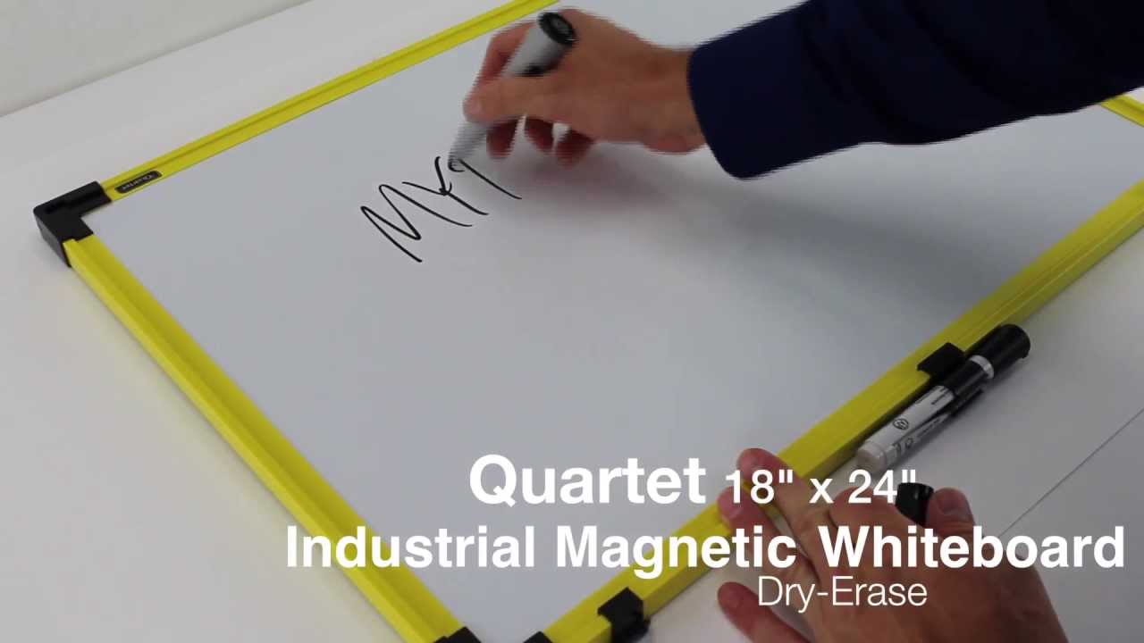 Quartet 18 x 24 Inch Industrial Magnetic Whiteboard Demo - YouTube