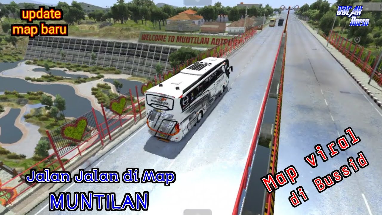 MAP PALING VIRAL di BUSSID 🔥 || JALAN-JALAN di Map MUNTILAN || BUSSID ...