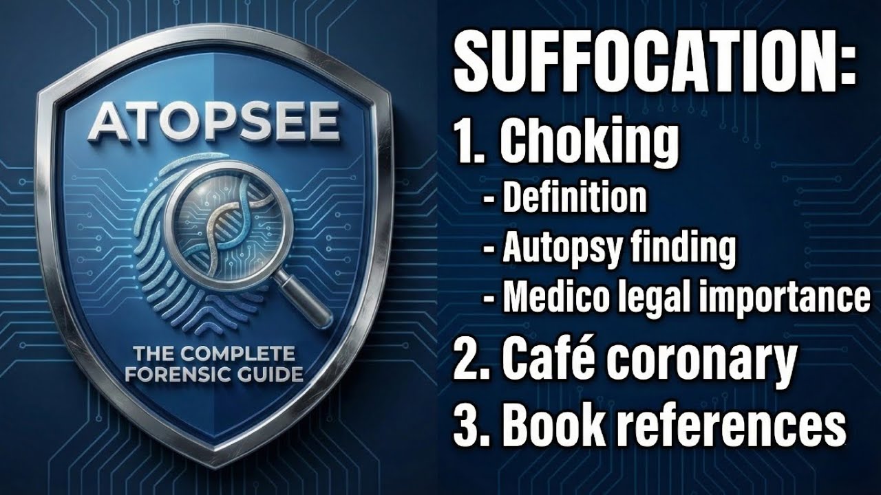 Suffocation: choking,cafe coronary, defination,autopsy findings - YouTube