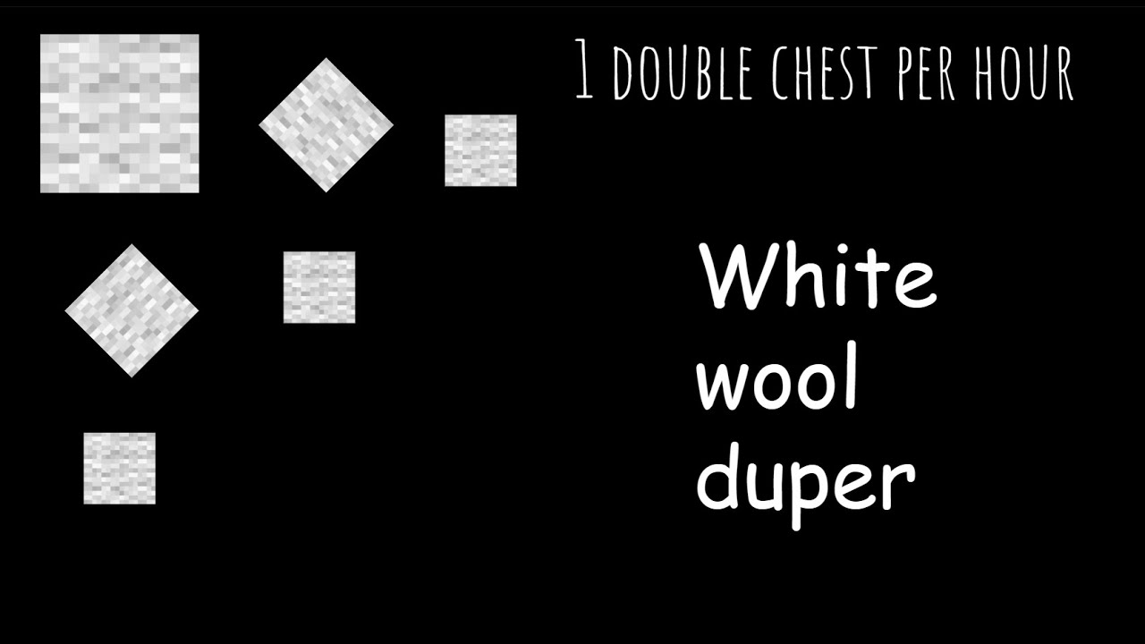 String dupe wool crafter minecraft - YouTube